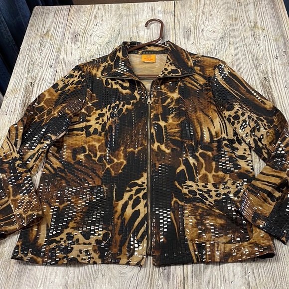 Ruby Rd. | Jackets & Coats | Ruby Rd Adorable Animal Print Jacket ...